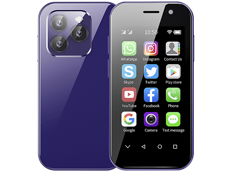 DAM ELECTRONICS Mini smartphone 14 PRO 4G, Android 9.0, 3GB RAM + 64GB ...