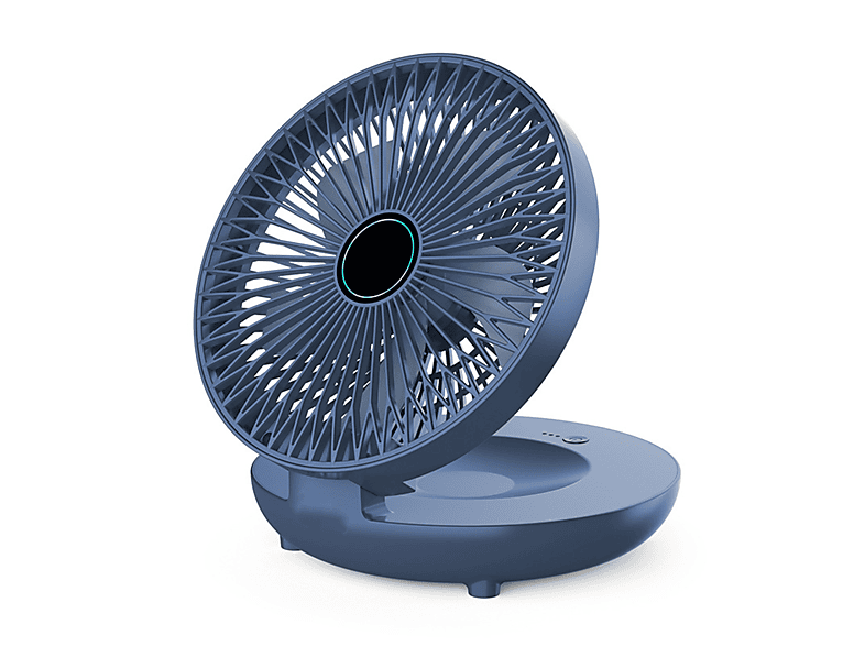 SYNTEK Fan blau stumm USB wiederaufladbar hohe Wind Desktop Hause ...