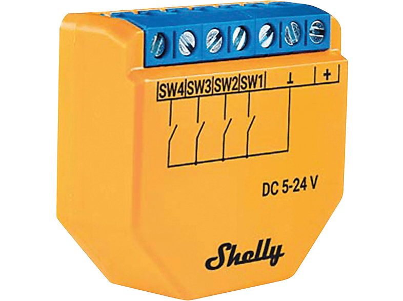 SHELLY Home Shelly Relais 'Plus i4 DC' WLAN Szenenaktivierer BT Aktor ...