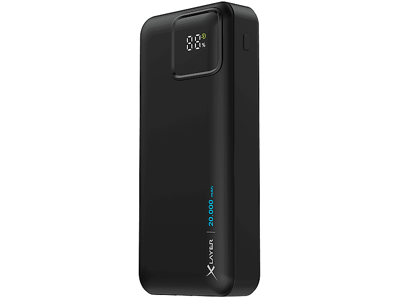 XLAYER XLayer Powerbank 20.000 mAh mit zwei integrierten Kabeln PD 20W ...