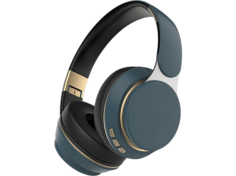 KINSI FG-07S Drei Modi, Over-ear Kopfhörer Bluetooth blau | MediaMarkt