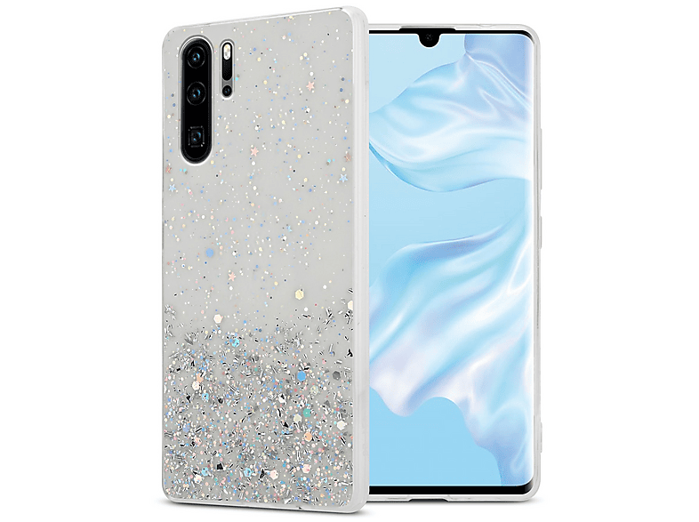CADORABO Schutzhülle mit funkelnden Glitter, Backcover, Huawei, P30 PRO ...