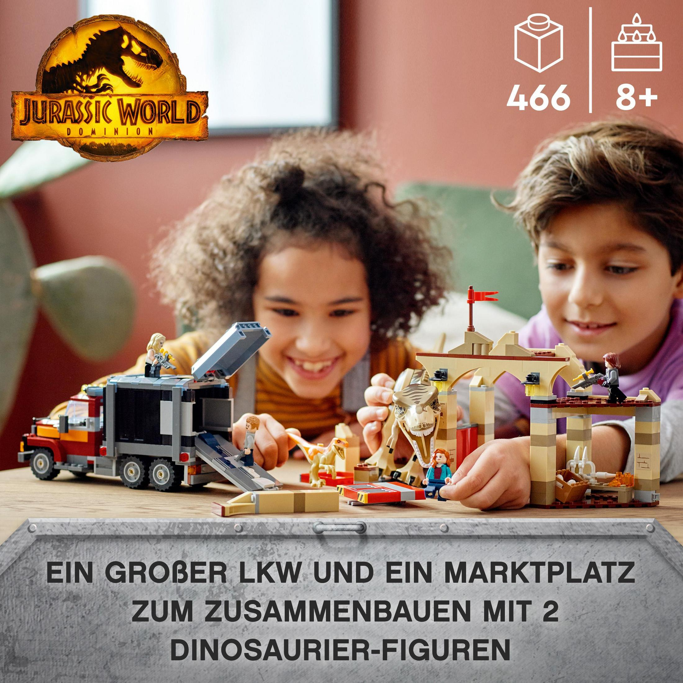 LEGO 76948 T. REX & ATROCIRAPTOR: DINOSAURIER-AUSBRUCH Bausatz | MediaMarkt