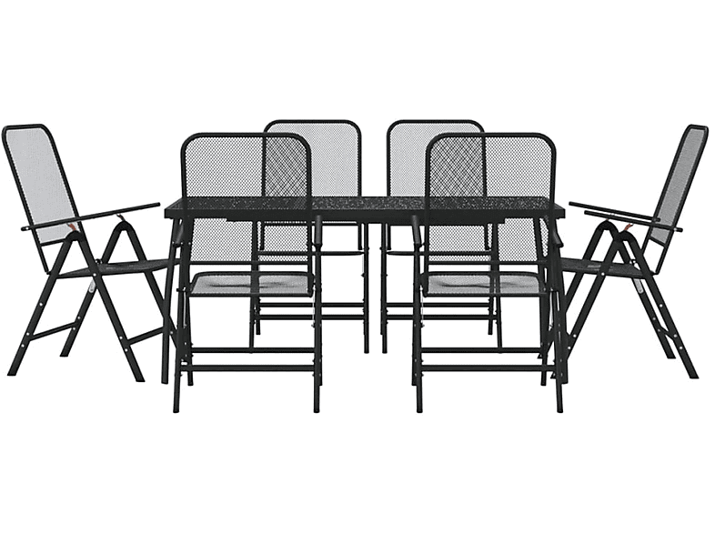 VIDAXL 3211822 Gartentisch- und Stuhlset, Anthrazit | SATURN