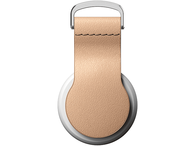 NOMAD Airtag Leather Loop 90 degrees Natural Schlüsselanhänger beige ...
