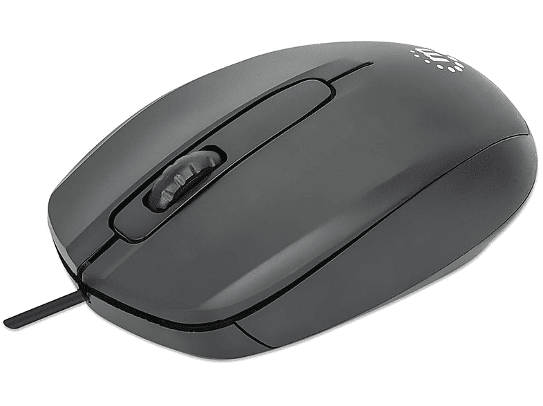 Ratón con cable | MANHATTAN 190190, USB Typ-A, 1000 ppp, Negro | MediaMarkt