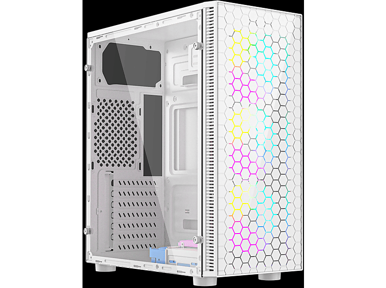 GEMBIRD Fornax 500 Biały PC Gehäuse, Weiß | MediaMarkt