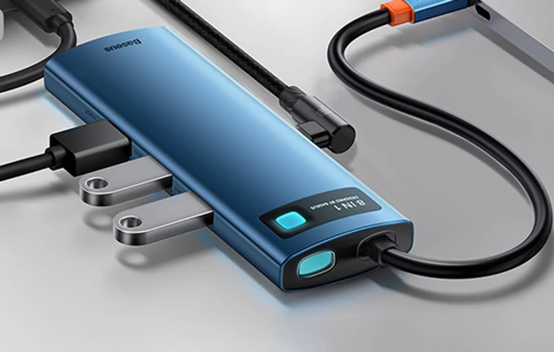 BASEUS Black USB- & FireWire-Hubs, Schwarz | SATURN