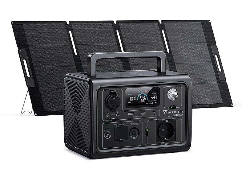 BLUETTI EB3A mit MP200 200W Solarpanel Powerstation | MediaMarkt