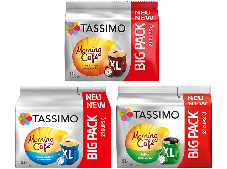 TASSIMO Morning Café XL Big Packs Probier-Paket Kaffeekapseln (Tassimo ...