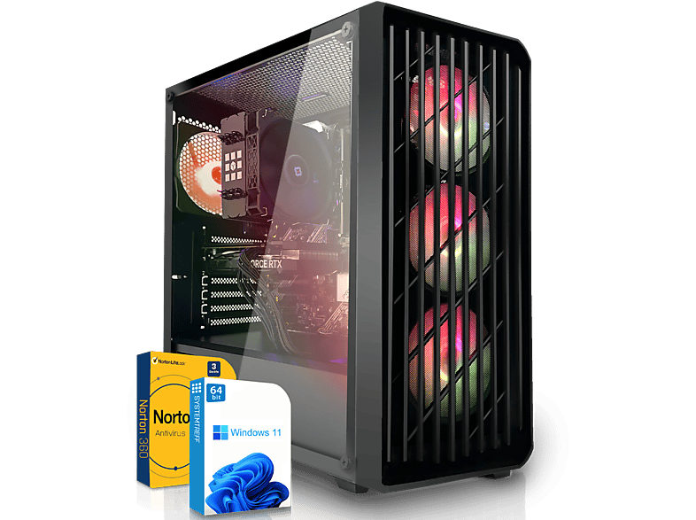 SYSTEMTREFF Basic Gaming AMD Ryzen 3 PRO 8300G, Gaming PC mit AMD Ryzen ...