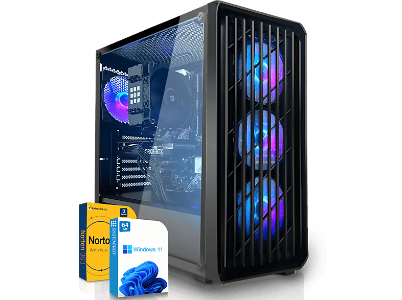 SYSTEMTREFF Basic Gaming AMD Ryzen 3 PRO 8300G, Gaming PC mit AMD Ryzen ...