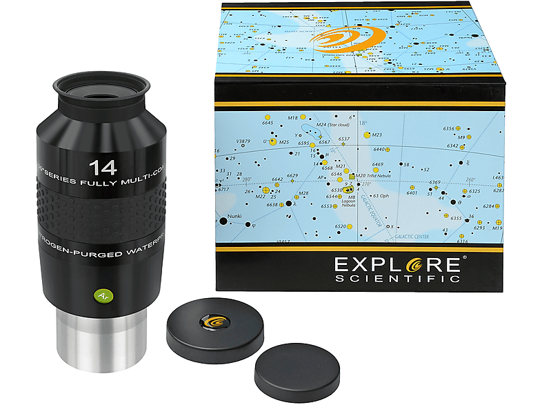 EXPLORE SCIENTIFIC EXPLORE SCIENTIFIC 100° Ar Okular 14mm (2") Teleskop ...
