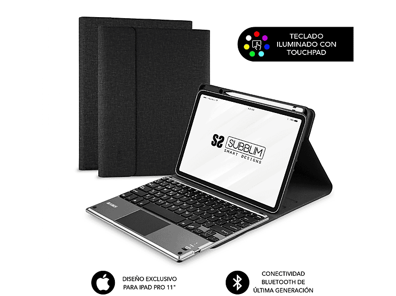 Funda con teclado | SUBBLIM Keytab Pro BT Ipad Pro 11″ 2021/2020, Para ...