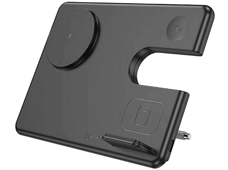 HOCO CQ1 3in1 15W Geek Folding Wireless Ladegerät Universal, Schwarz | SATURN