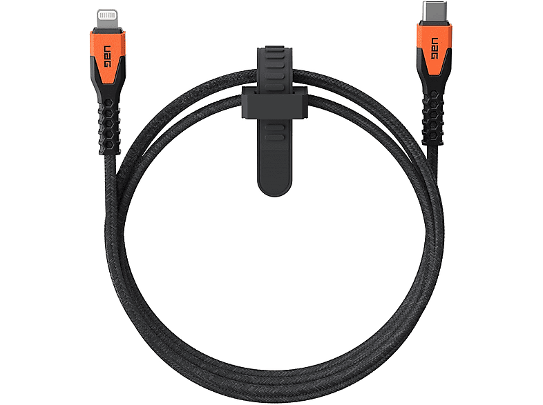 CAVO USB URBAN ARMOR GEAR UAG Rgd Kvlr USBC-Ltng Cbl 5ft Black/Ora ...