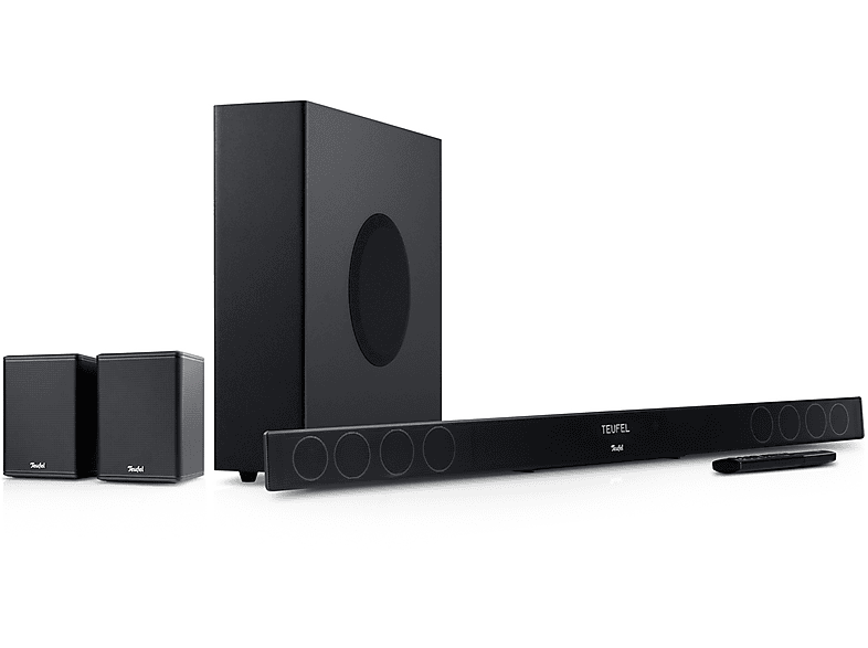 TEUFEL CINEBAR 11 Surround "4.1-Set", Soundbar, Schwarz | MediaMarkt