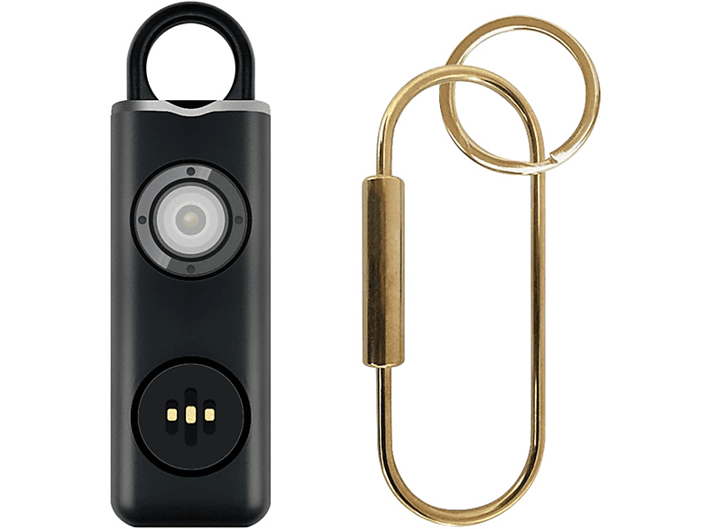 LACAMAX Schwarzer Body Alarm | 130DB Alarm, LED Blinklicht, Typ-c ...