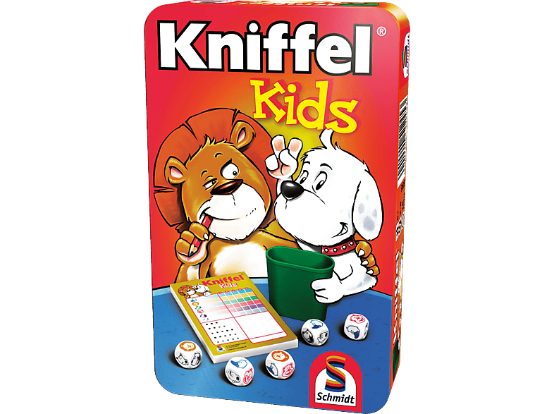 SCHMIDT SPIELE Kniffel® Kids-Bring-Mich-Mit-Spiel in Metalldose ...