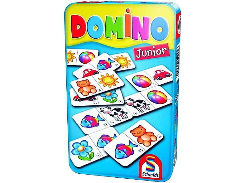 SCHMIDT SPIELE Domino Junior-Bring-Mich-Mit-Spiel in Metalldose ...