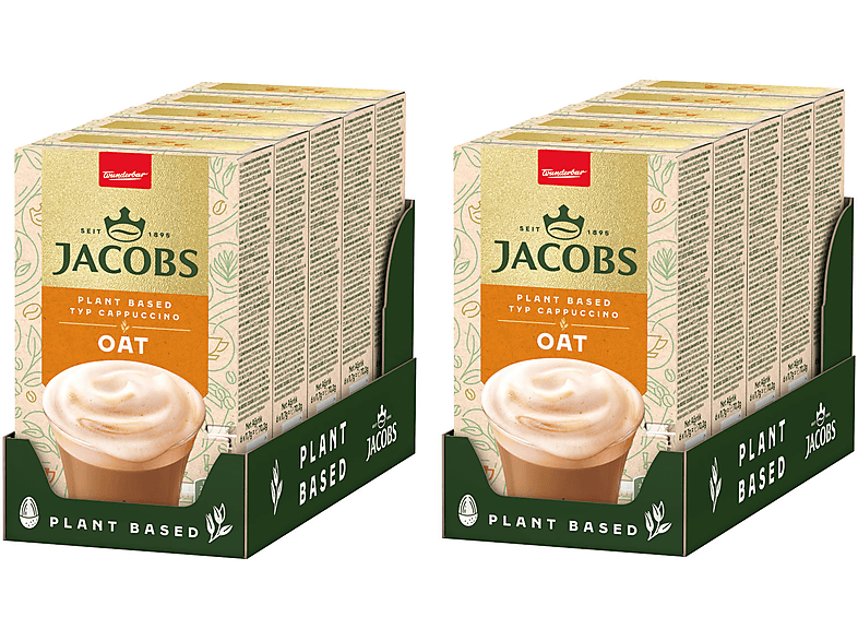 JACOBS Oat Hafer Cappuccino pflanzenbasiert 60 Getränke Instantkaffee ...