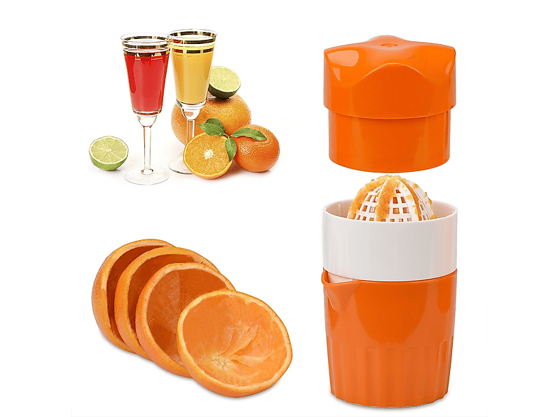 ELKUAIE Manuelle Handpresse mit Sieb für frisches Obst Entsafter ...