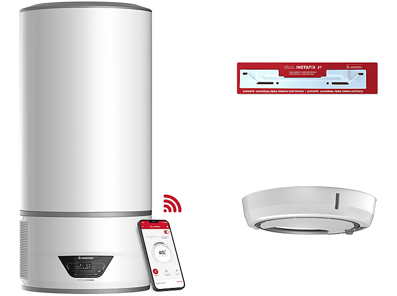 Aerotermia - LYDOS HYBRID 80L + VASCHETTA COND. + INSTAFIX ARISTON, 80 ...