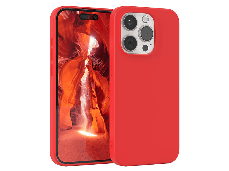 EAZY CASE TPU Silikon Handycase Matt, Backcover, Apple, iPhone 15 Pro ...