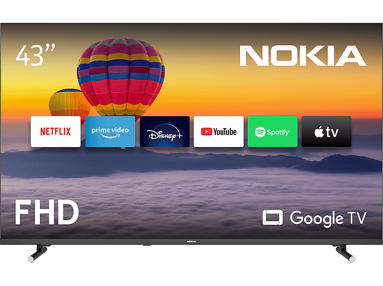 TV LED 43" - NOKIA FN43GE320, Full-HD, Smart TV, DVB-T2 (H.265), Negro ...