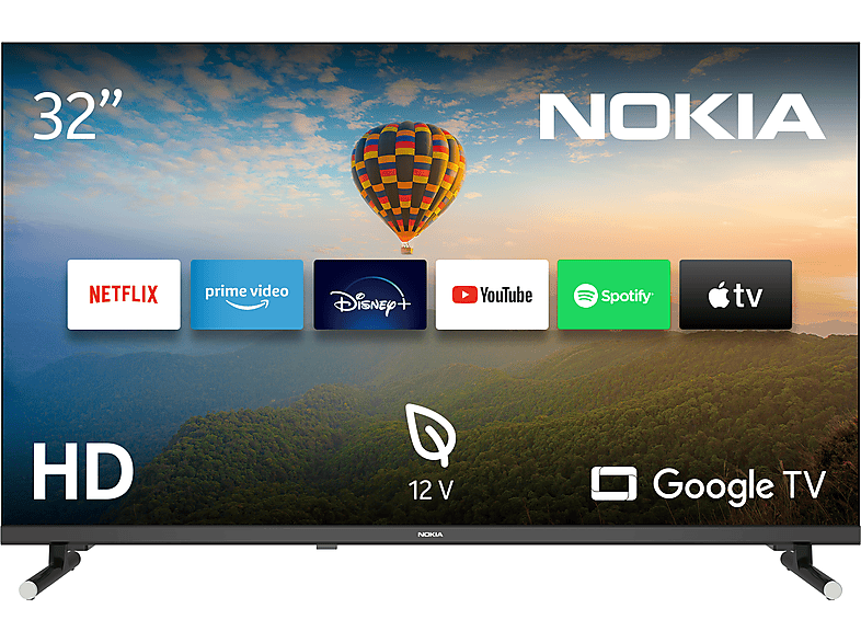 NOKIA HN32GE320C LED TV (Flat, 32 Zoll / 81 cm, HD, SMART TV, Android ...