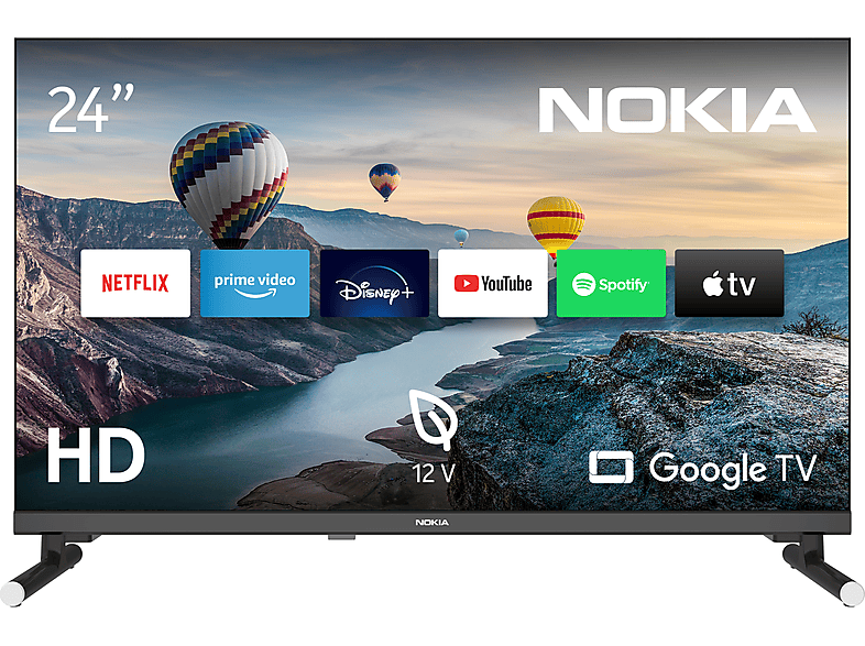 NOKIA HN24GE320C LED TV (Flat, 24 Zoll / 61 cm, HD, SMART TV, Ambilight ...