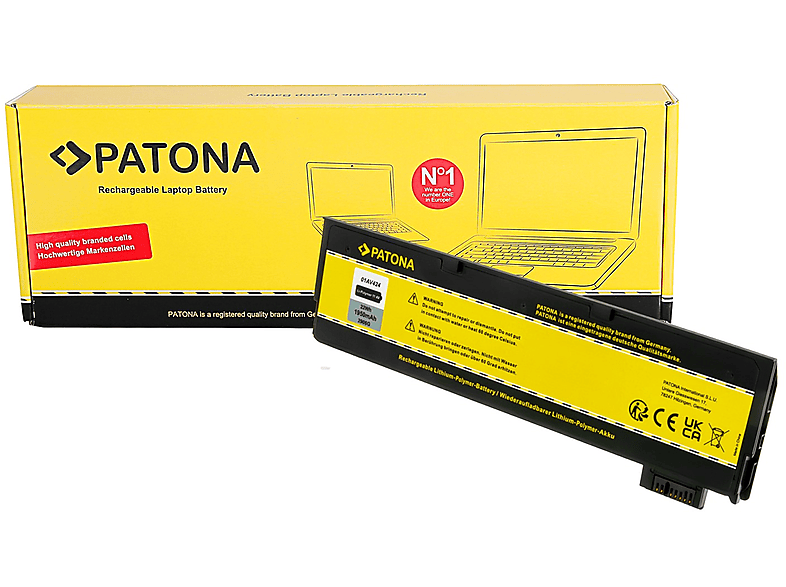 PATONA Akku für Lenovo Thinkpad T570 Li-Polymer Ersatzakku, 11.4 Volt ...