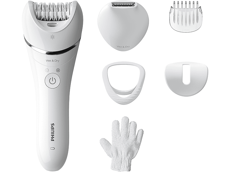 PHILIPS BRE715/00 Epilierer, Weiß | SATURN