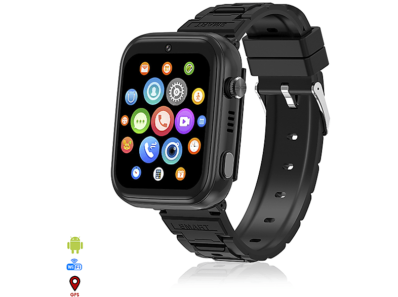 DAM ELECTRONICS DMAT0072C00 Smartwatch genuine leather, Schwarz ...