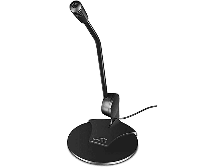 SPEEDLINK SL 8702 BK PURE DESKTOP VOICE MIC BLACK Mikrofon, Schwarz ...