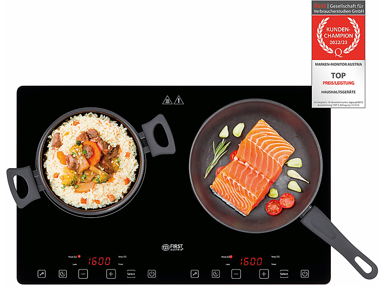 TZS FIRST AUSTRIA FA-5095-3 Induktionskochplatte (Kochfelder: 2) | SATURN