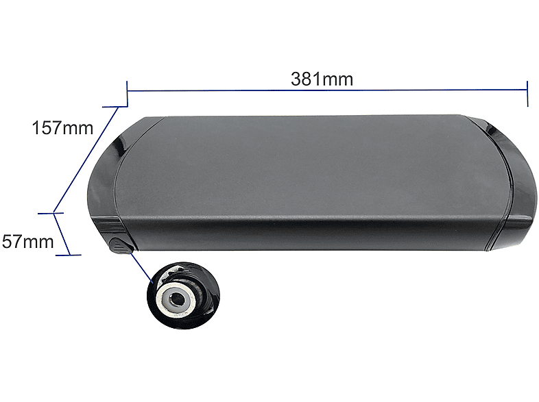 POWERSMART 481Wh 2-polig Li-ion E-Bike Akku, 36 Volt, 13000 mAh ...