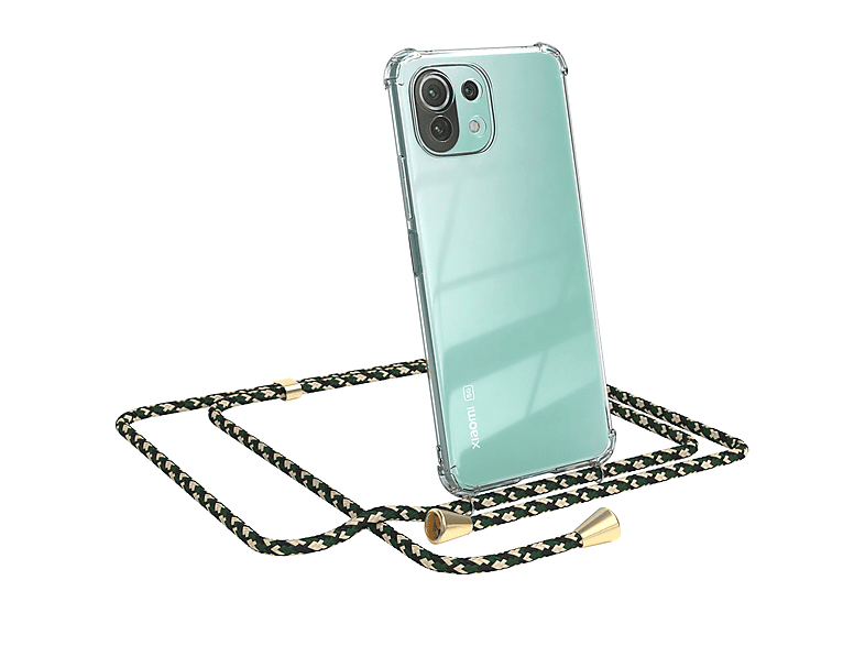 EAZY CASE Clear Cover mit Umhängeband, Umhängetasche, Xiaomi, Mi 11 ...