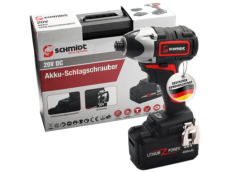 SCHMIDT SECURITY TOOLS Akku-Schlagschrauber ID-180 LED ...