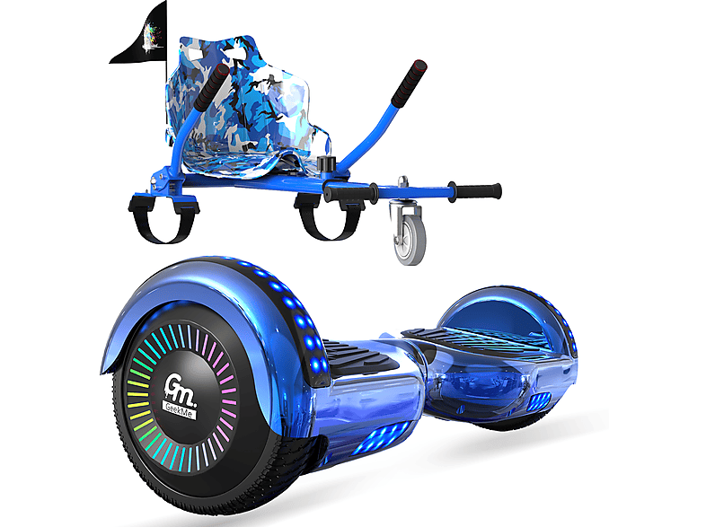 GEEKME JD8 Hoverboard mit Sitz Balance Board (6,5 Zoll, Blau und ...