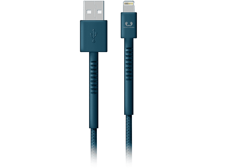 Cable USB - FRESH 'N REBEL Petrol, USB-C, Azul | MediaMarkt