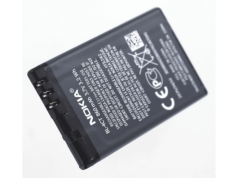 NOKIA Original Akku für Nokia RM-540 Li-Ion Akku, Li-Ion, 3.7 Volt, 860 ...