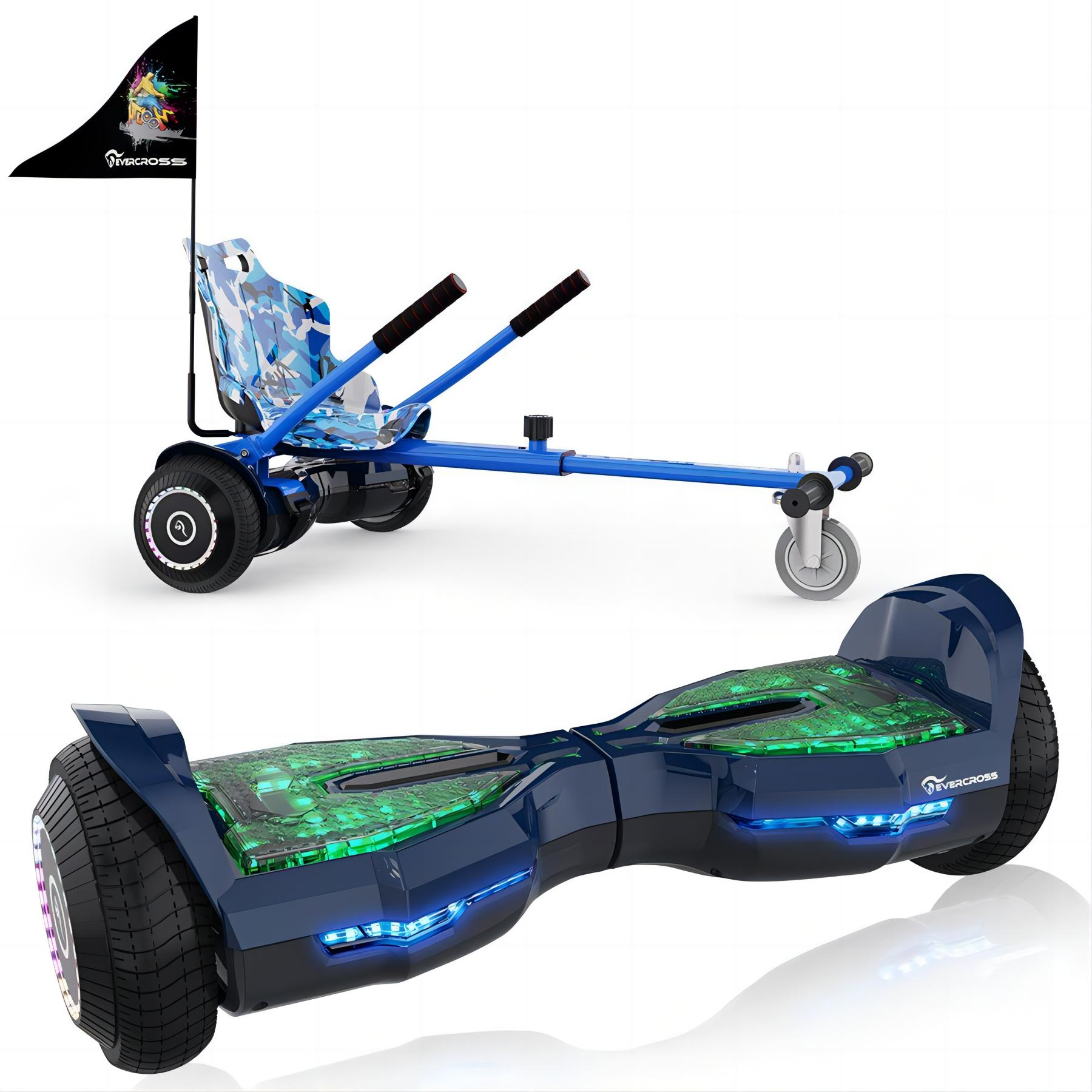 EVERCROSS EV2 Hoverboard mit Sitz Balance Board (6,5 Zoll, Dunkelblau ...
