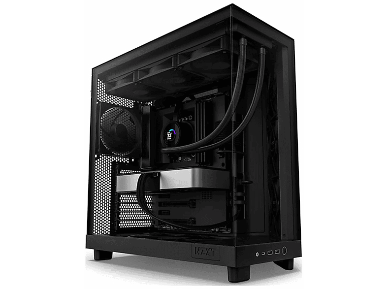 NZXT NZXT H series H6 Flow Gehäuse, Schwarz | SATURN