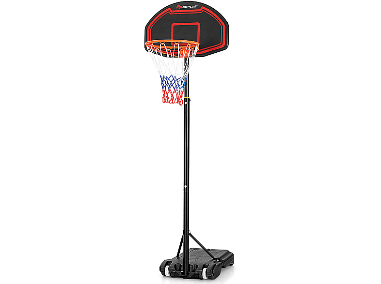 COSTWAY Basketballständer 155-210cm höhenverstellbar Gartenspielzeug, Schwarz | MediaMarkt