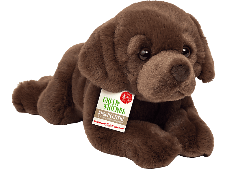 TEDDY HERMANN Labrador liegend schokobraun 32 cm Plüschtier | SATURN