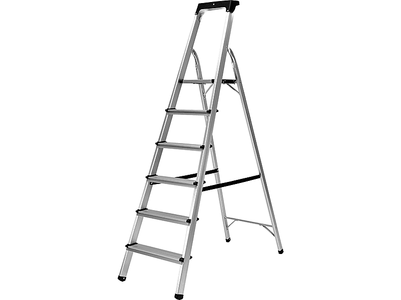 CRAFTFULL CF-133B | 6 Stufen Leiter, Silber | MediaMarkt