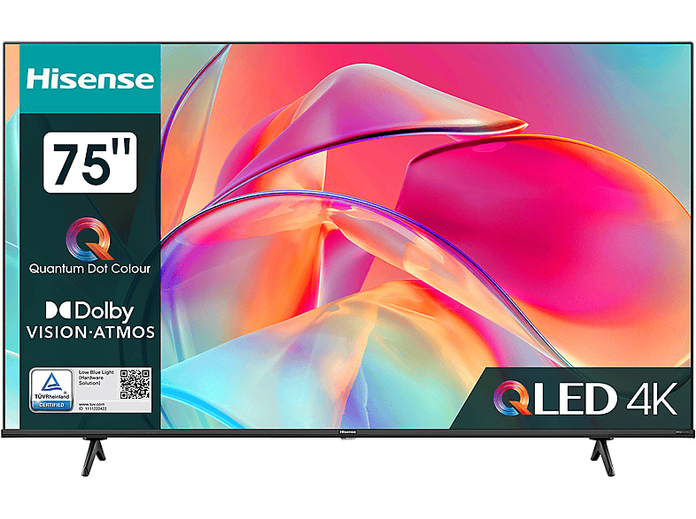 HISENSE 75E7KQ QLED TV (Flat, 75 Zoll / 189 cm, QLED 4K, SMART TV) | SATURN