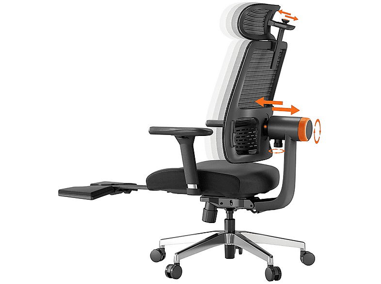 NEWTRAL MAGICH-BPRO Gaming Stuhl, Schwarz | MediaMarkt