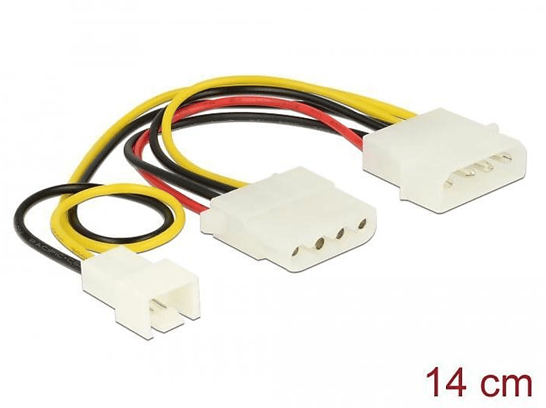 DELOCK DELOCK Stromkabel Molex 4Pin - 4pin +3Pin Lüfter Multimedia ...